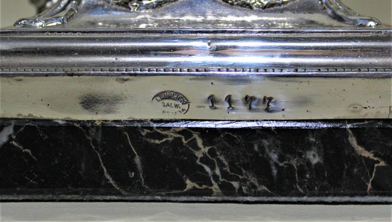 Pair of Antique Silver Plated Converted Candlestick Lamps J. Ehrlich ...