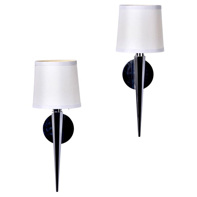 Barbara Barry pour Boyd Lighting paire d'appliques Pacific Heights en ...