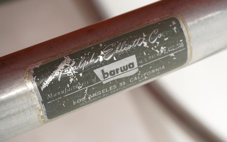 Pair Barwa Reclining Lounge Chairs in Blue and Orange, Outdoor or ...