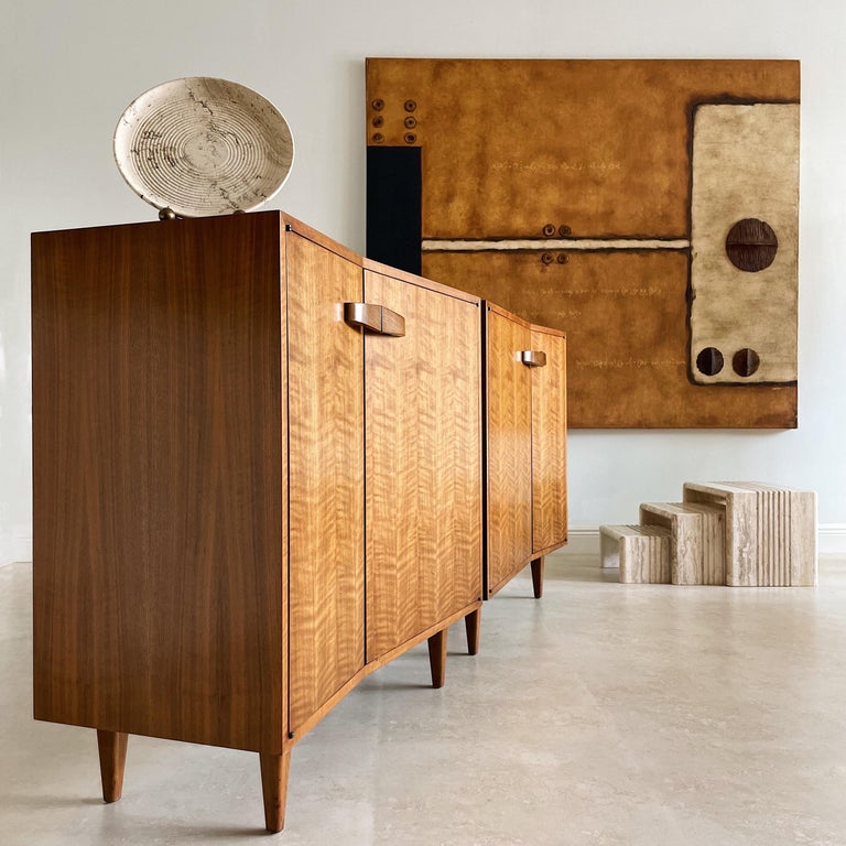 Pair Bertha Schaefer for Singer and Sons Asymmetrical Chest of Drawers ...