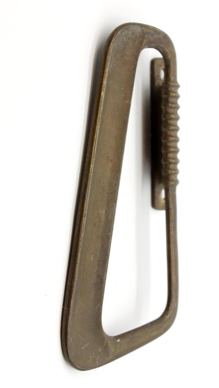 Pair Bronze Italian Exterior Door Entry Pulls by Brevettato For Sale at ...