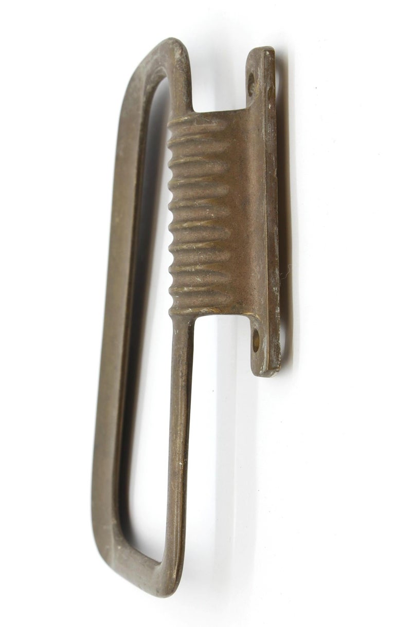 Pair Bronze Italian Exterior Door Entry Pulls by Brevettato For Sale at ...