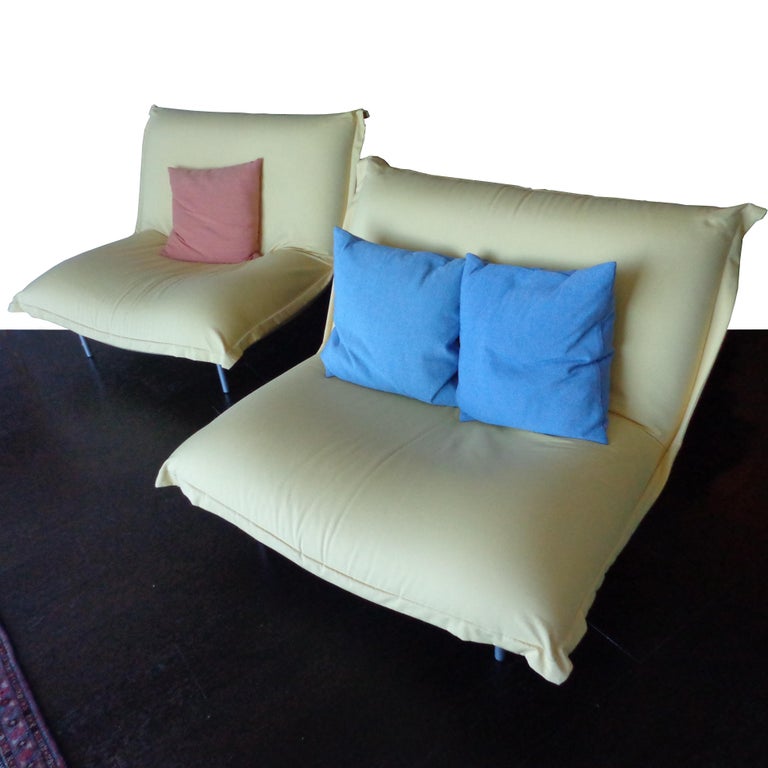 Pair of Calin Lounge Chairs by Pascal Mourgue for Ligne Roset For Sale ...