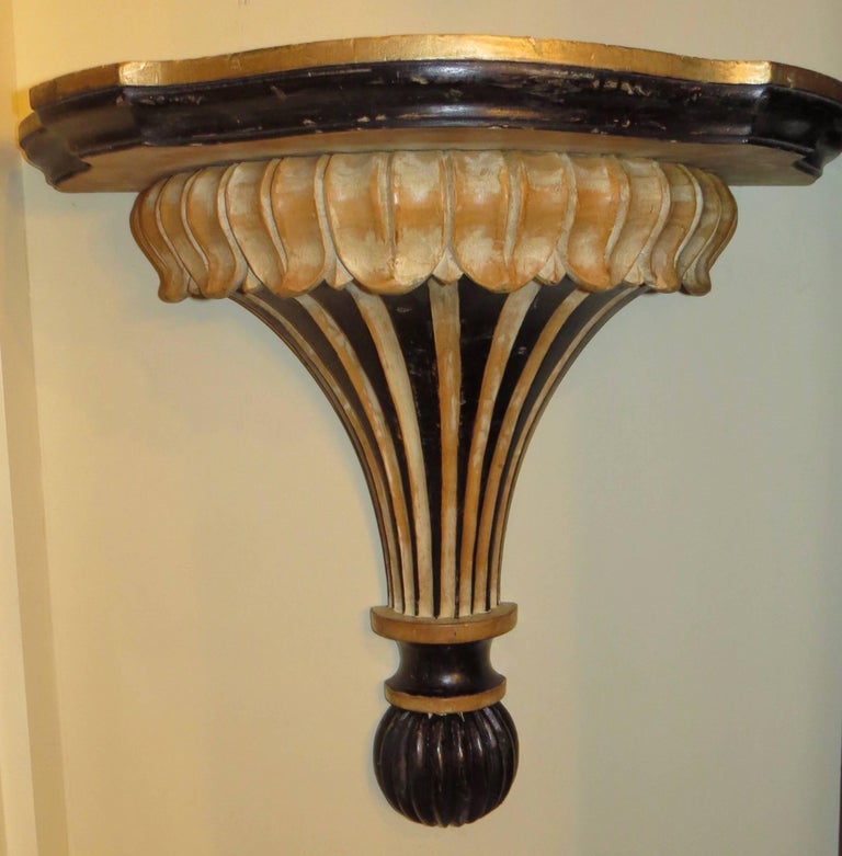 Pair of Carved Wall Brackets at 1stDibs