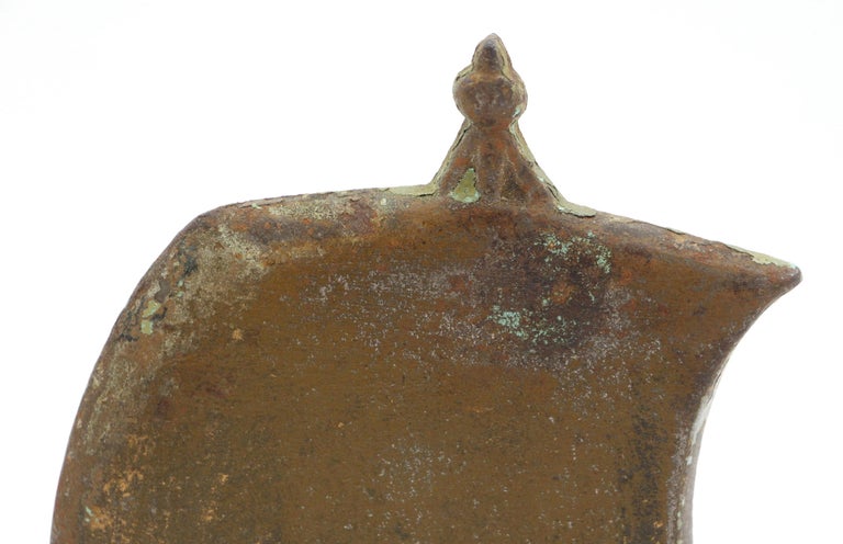 Pair Cast Iron Viking Ship Bookends Full Sail Bradley and Hubbard ...