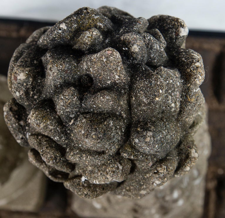 Pair of Cast Stone Pineapple Garden Ornaments at 1stDibs | stone ...