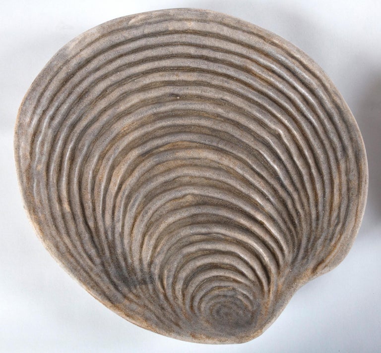 Pair of Ceramic Oyster Shell Plates, Marcel Guillot, France, circa ...