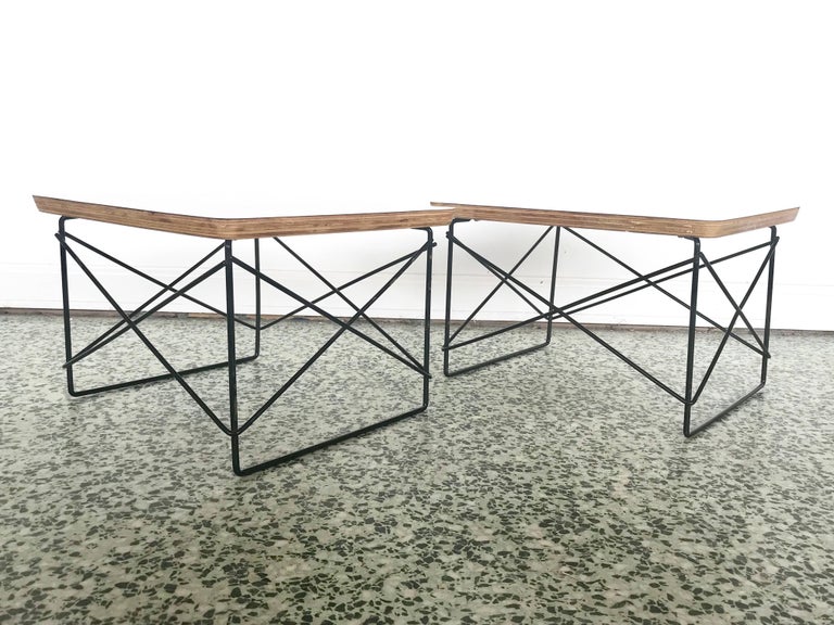 Pair of Charles and Ray Eames LTR Table by Herman Miller at 1stDibs