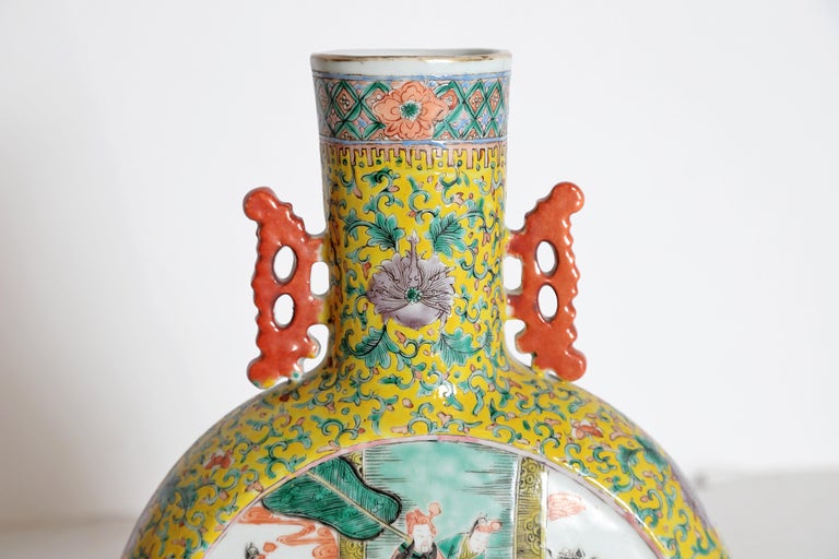 Pair of Chinese Porcelain Moon Flask Vases For Sale at 1stDibs ...