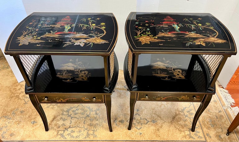 Pair Chinoiserie Tables at 1stDibs