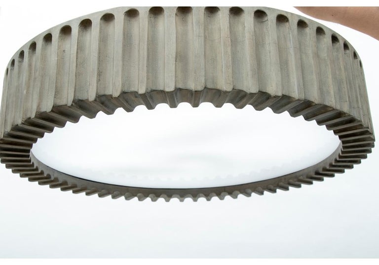 Pair Contemporary Paint Decorated Fixtures For Sale at 1stDibs