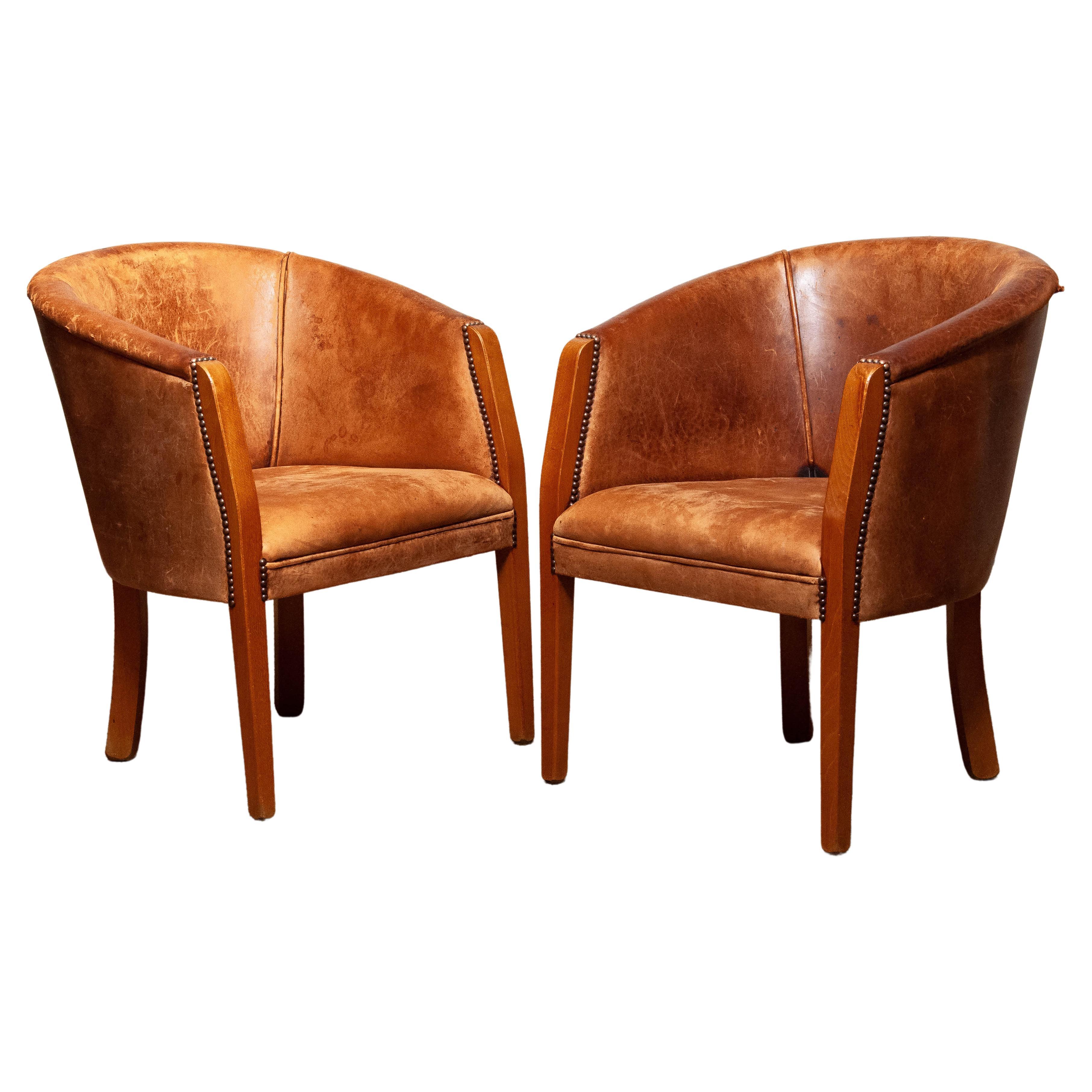 Classic Dutch Colonial Sheepskin Sheep Leather Arm Club Chair Made in ...