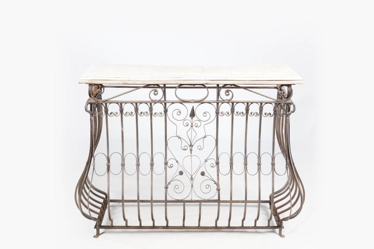 Pair early 20th Century Decorative Balconies Re-styled as Console ...