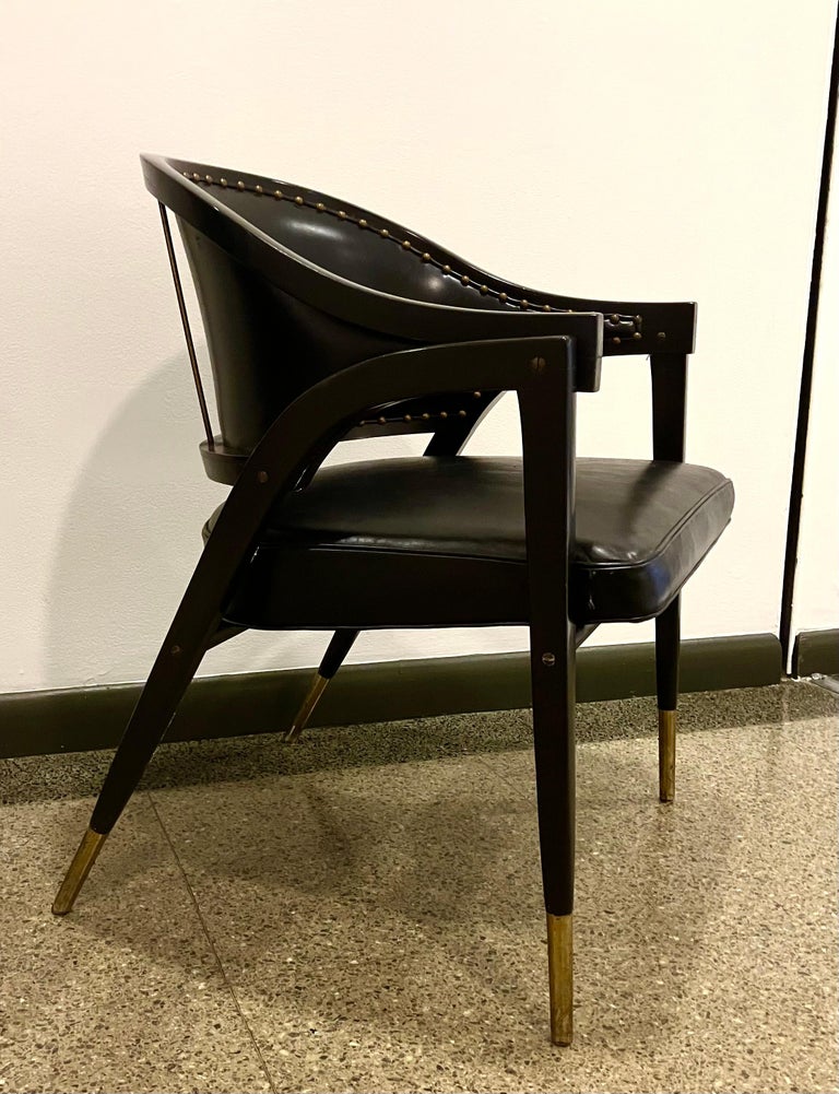 Pair Edward Wormley for Dunbar Model 5480 Chairs For Sale at 1stDibs