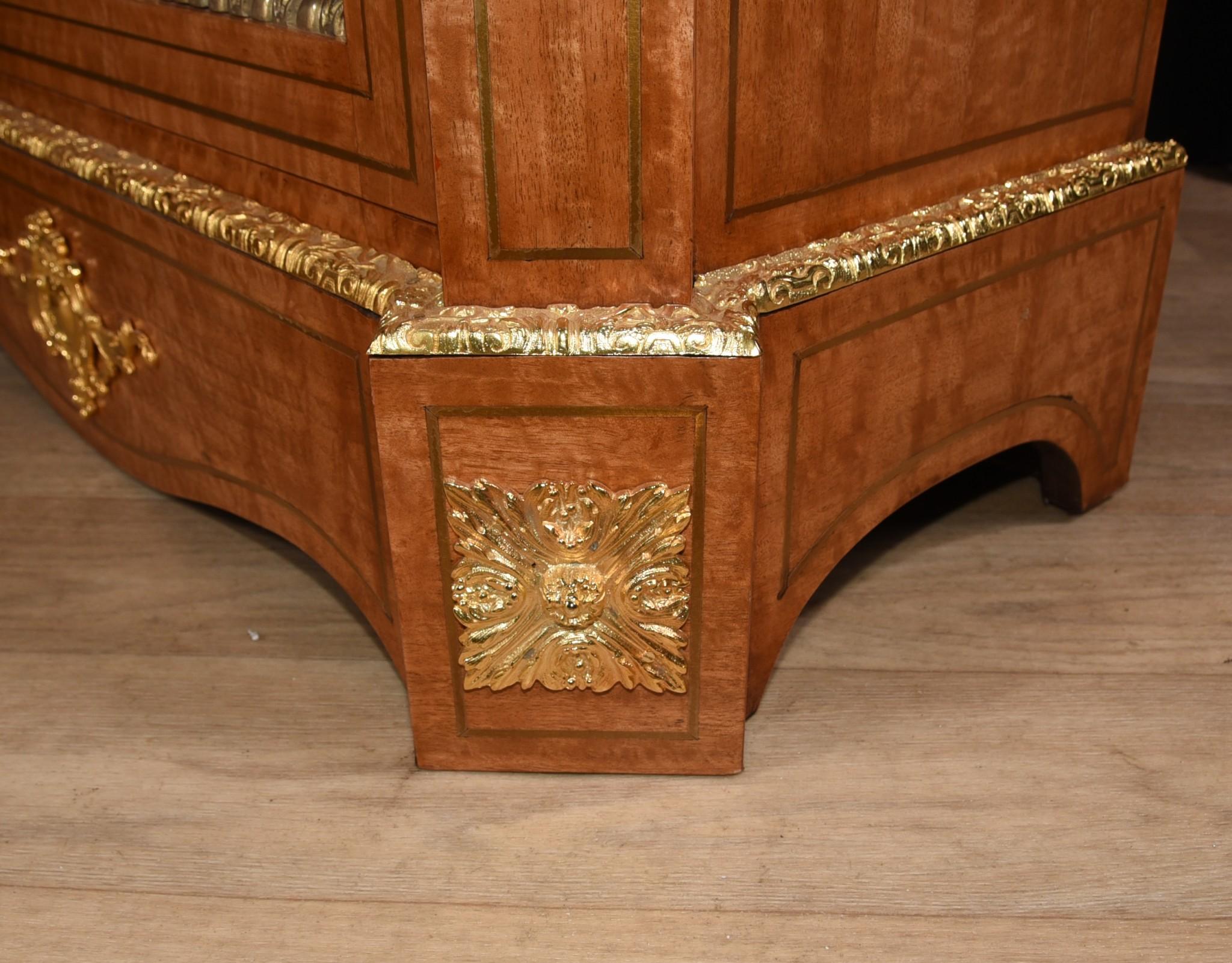 Pair Empire Satinwood Cabinets with Sevres Plaques For Sale at 1stDibs
