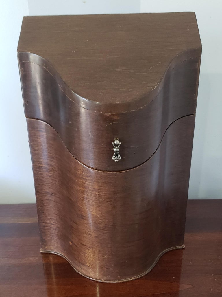 Pair English George III Mahogany Cutlery or Knife Boxes For Sale at 1stDibs