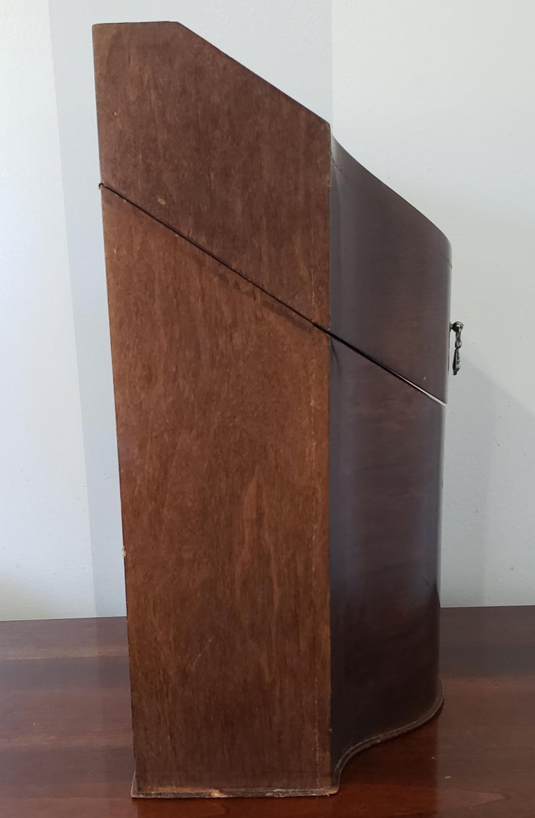 Pair English George III Mahogany Cutlery or Knife Boxes For Sale at 1stDibs