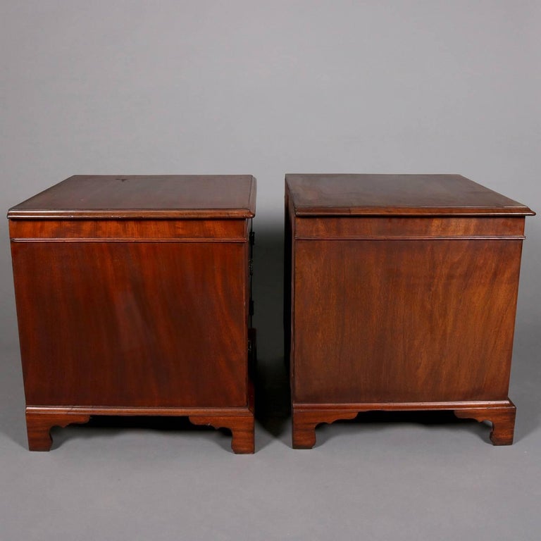 Pair of English Georgian Mahogany Two-Drawer End Tables, circa 1840 at ...