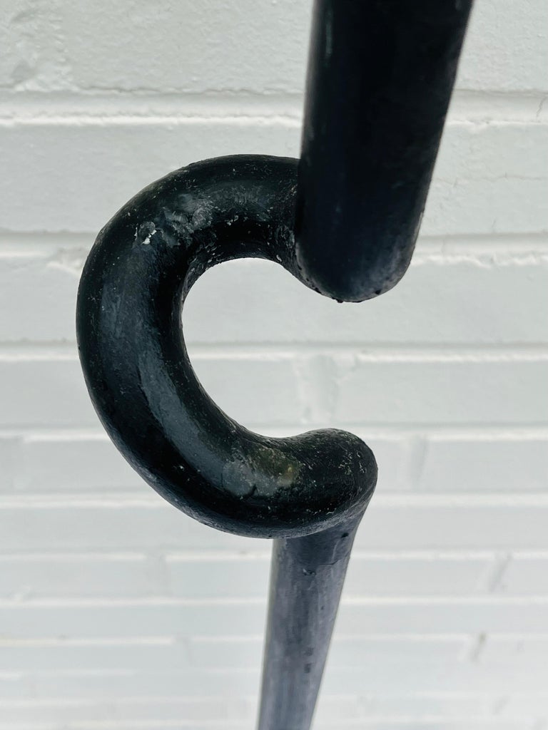 Pair Extra Tall Post Modern Style Wrought Iron Vintage Candelabra ...