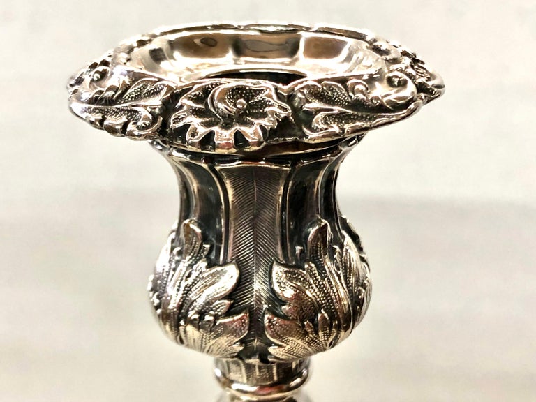 Pair Fabulous Antique English Sheffield Plate Rococo Shell Motif ...