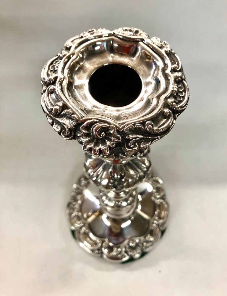 Pair Fabulous Antique English Sheffield Plate Rococo Shell Motif ...