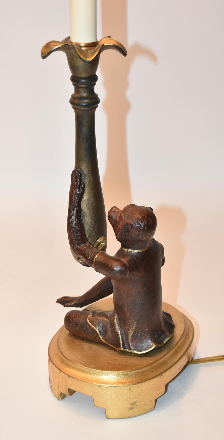 Pair Frederick Cooper Monkey and Palm Tree Table Lamps at 1stDibs