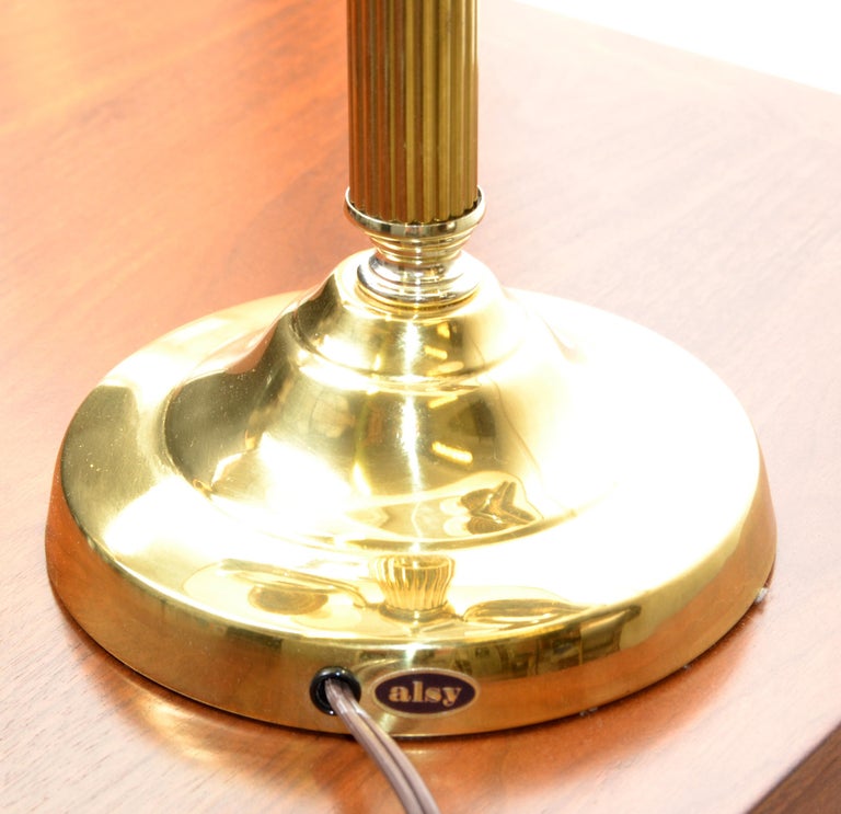 Pair French Alsy Vintage Solid Brass 2 Arm Trumpet Horn Bouillotte Lamp ...