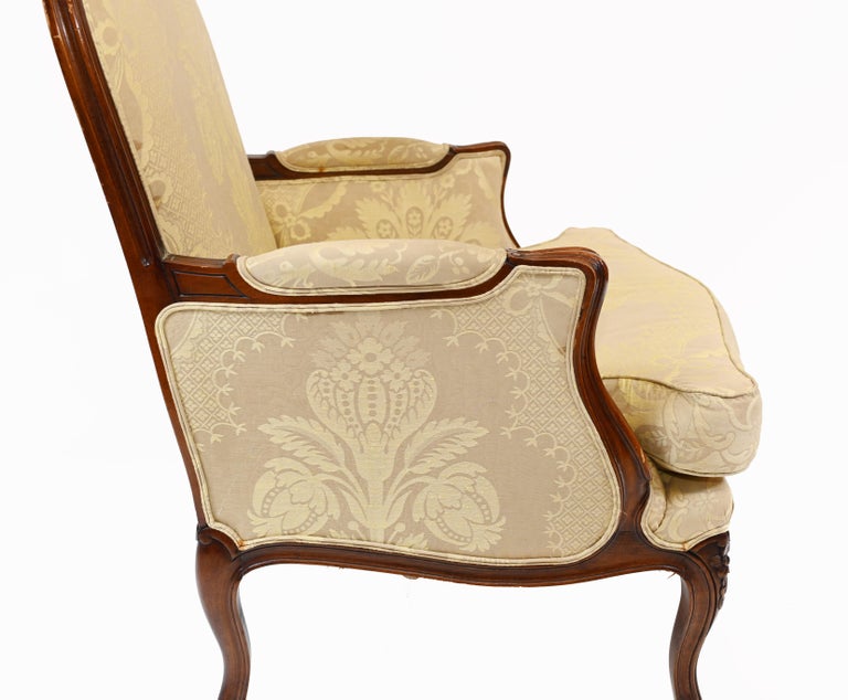 Pair French Arm Chairs Antique Lounge Seats 1930 For Sale at 1stDibs