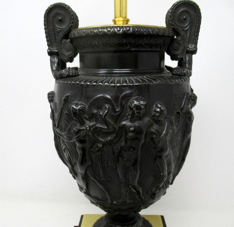 Pair of French Bronzed Ormolu Marble Electric Table Lamps Townley Urn ...