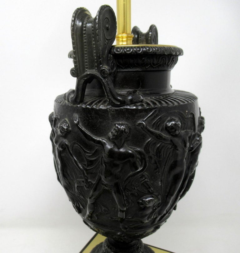 Pair of French Bronzed Ormolu Marble Electric Table Lamps Townley Urn ...