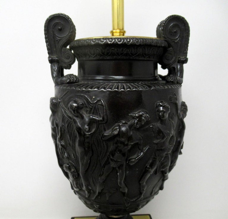 Pair of French Bronzed Ormolu Marble Electric Table Lamps Townley Urn ...