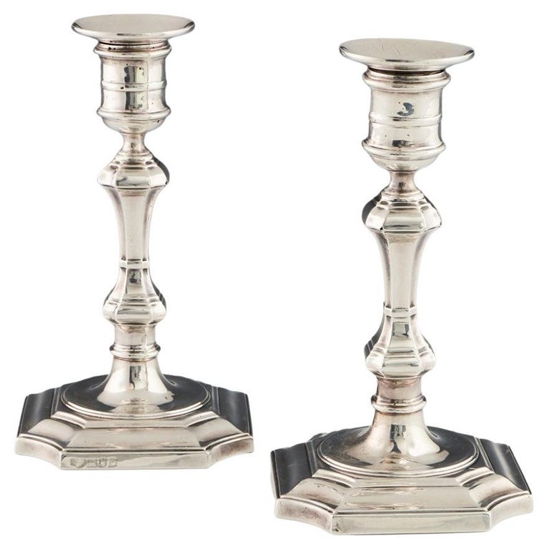 Pair Goldsmiths and Silversmiths Company Candlesticks London, 1910 For ...