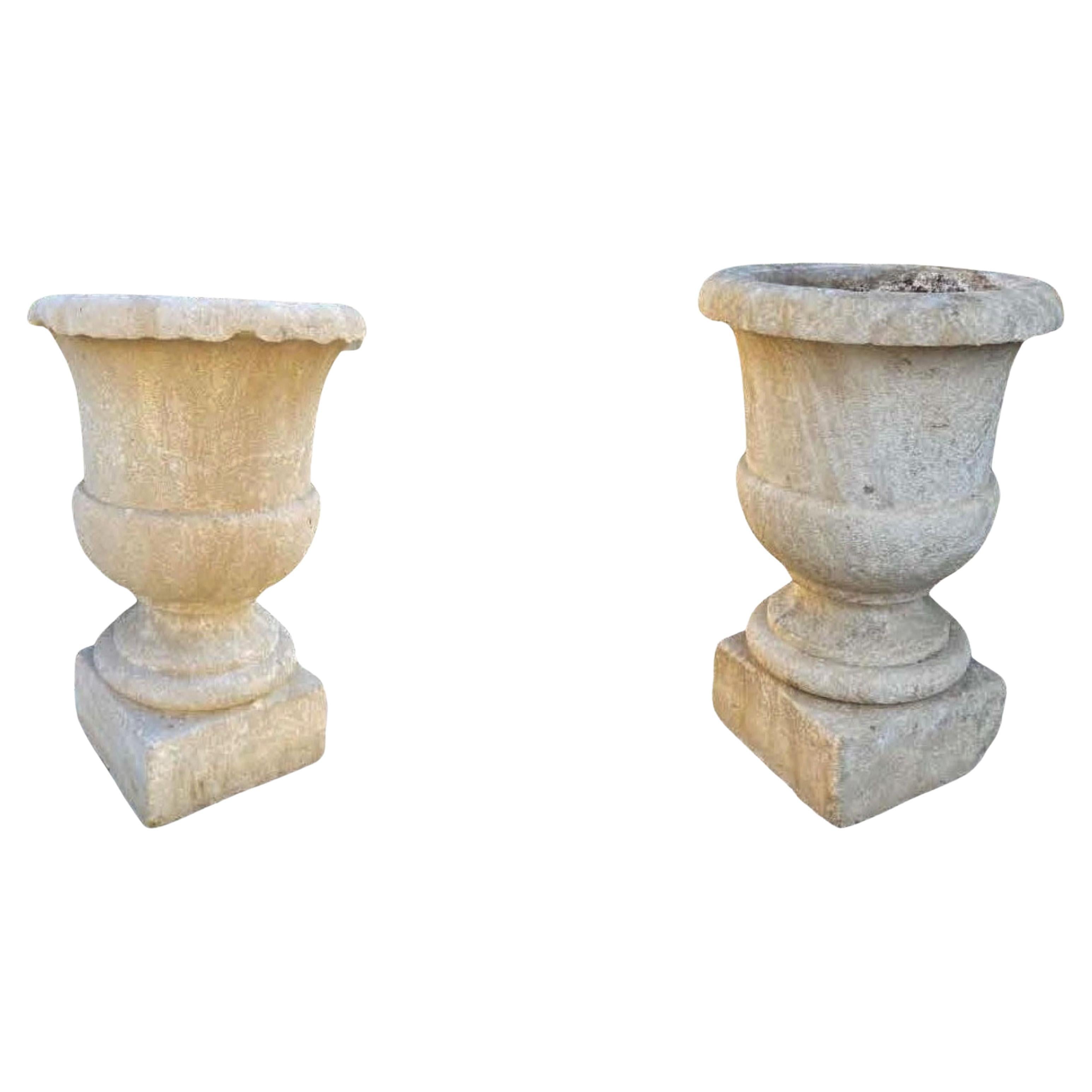 Two Original Coade Stone Urn Finials For Sale at 1stDibs