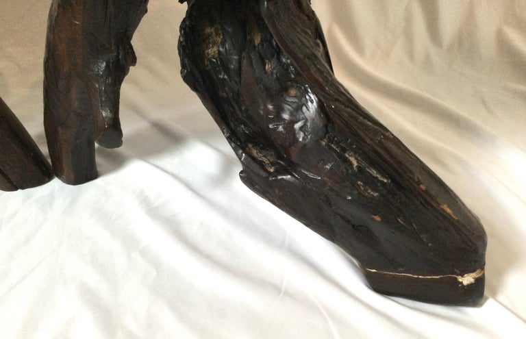 Pair Handmade Organic Free Form Live Edge Tree Root Leg Drink Tables or ...