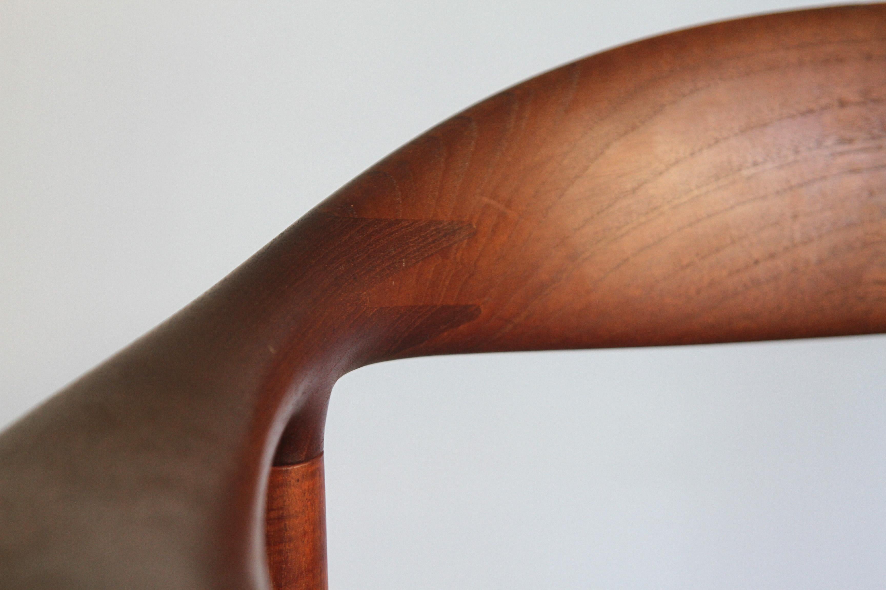 Pair Hans J Wegner the Chair Model Jh501 in Teak with Original Cane ...