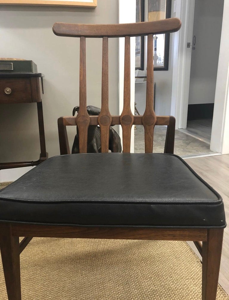 Pair Harvey Probber Matching Flat Spindle Back Midcentury Architectural ...