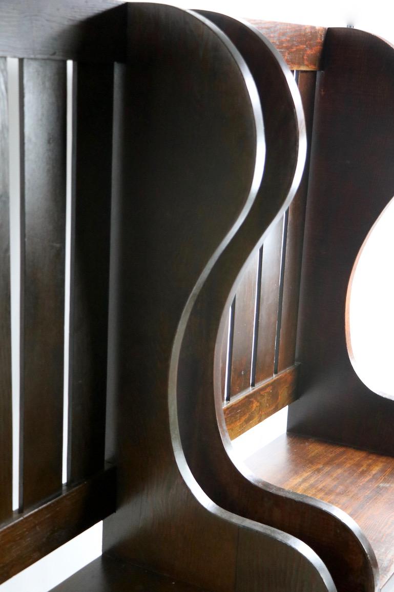 Pair of High Back Mission Chairs For Sale at 1stDibs | high back ...