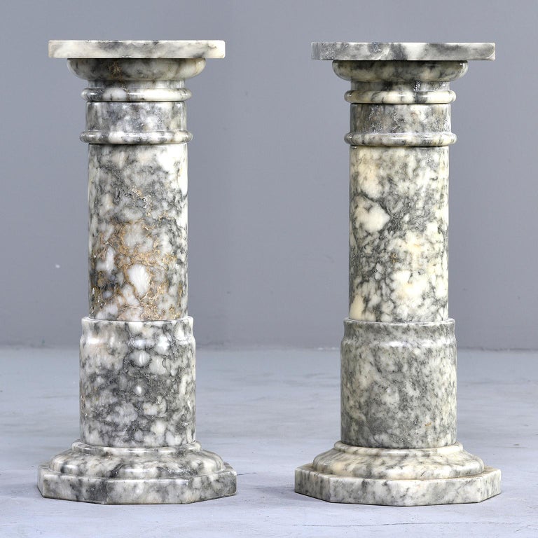 Pair of Italian Carved Marble Columns at 1stDibs | italian columns