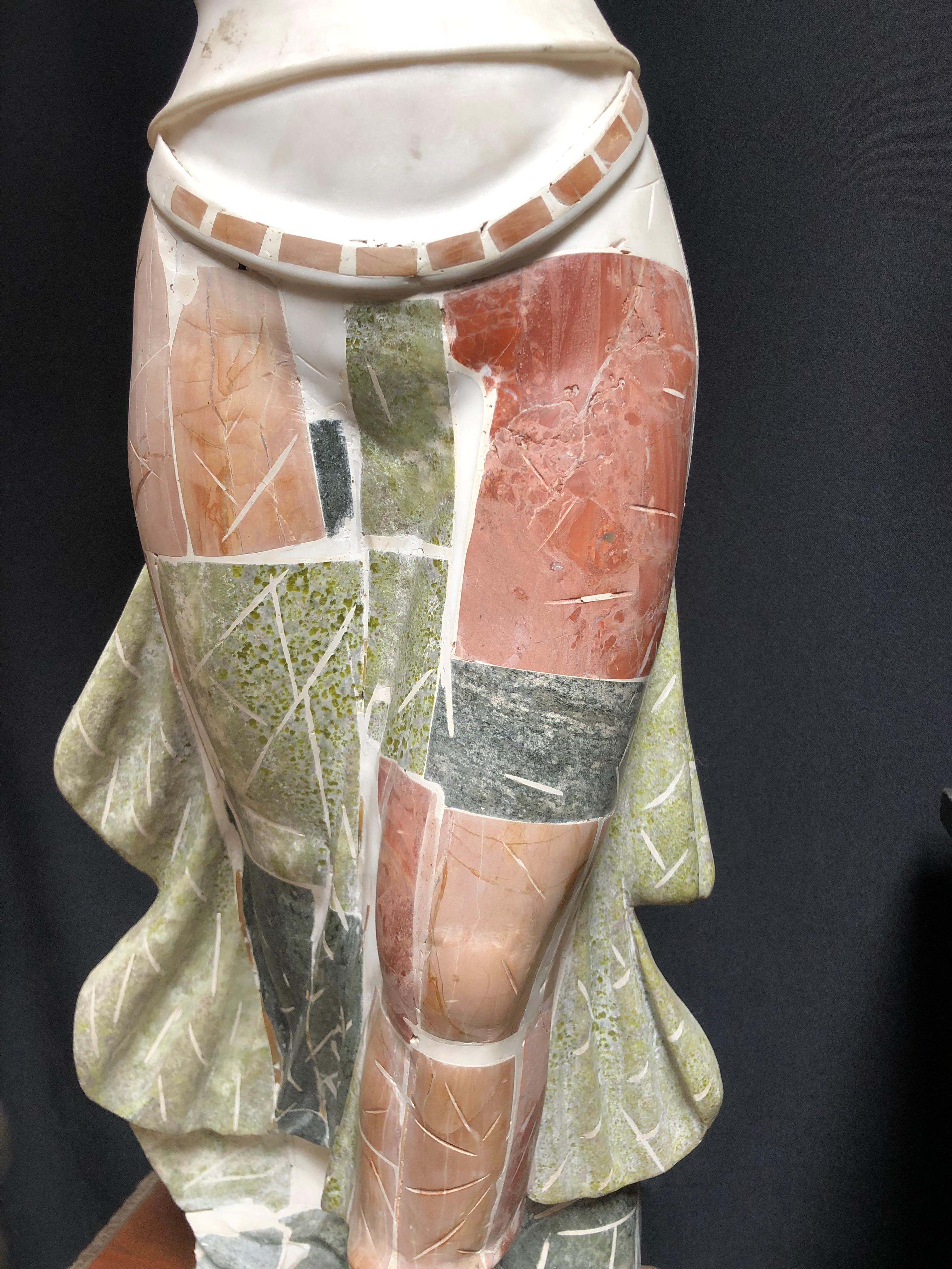 Pair Italian Marble Figures Of Dancers For Sale at 1stDibs