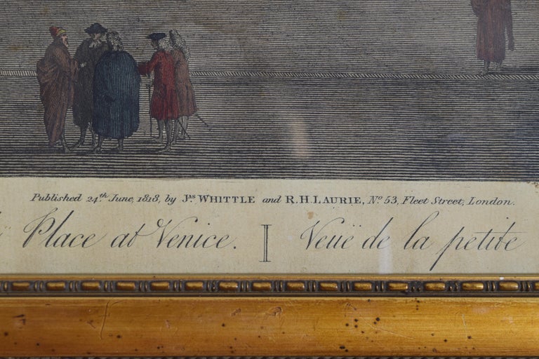 Pair Italian Neoclassic Hand Colored Engravings, Venezia, Published ...