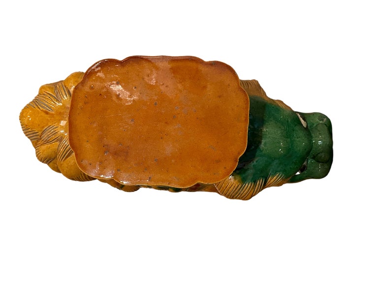 Pair Italian Terracotta Ceramic Foo Dog Garden Seats, Stools or Side ...