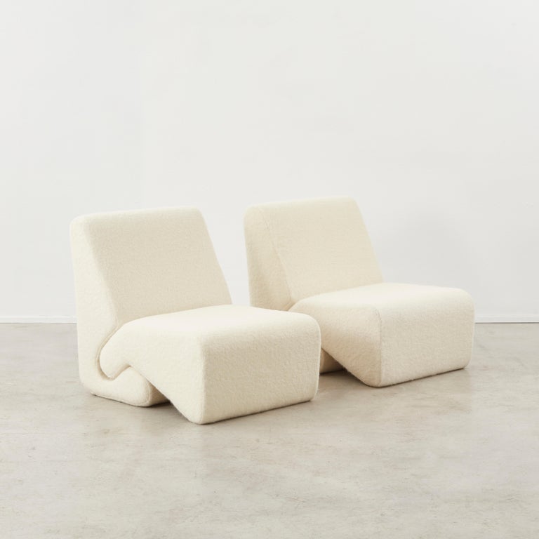 Pair Ivan Matusik lounge chairs from Hotel Kyjev, Czechoslovakia 1970s ...