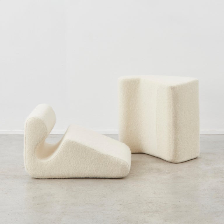 Pair Ivan Matusik lounge chairs from Hotel Kyjev, Czechoslovakia 1970s ...