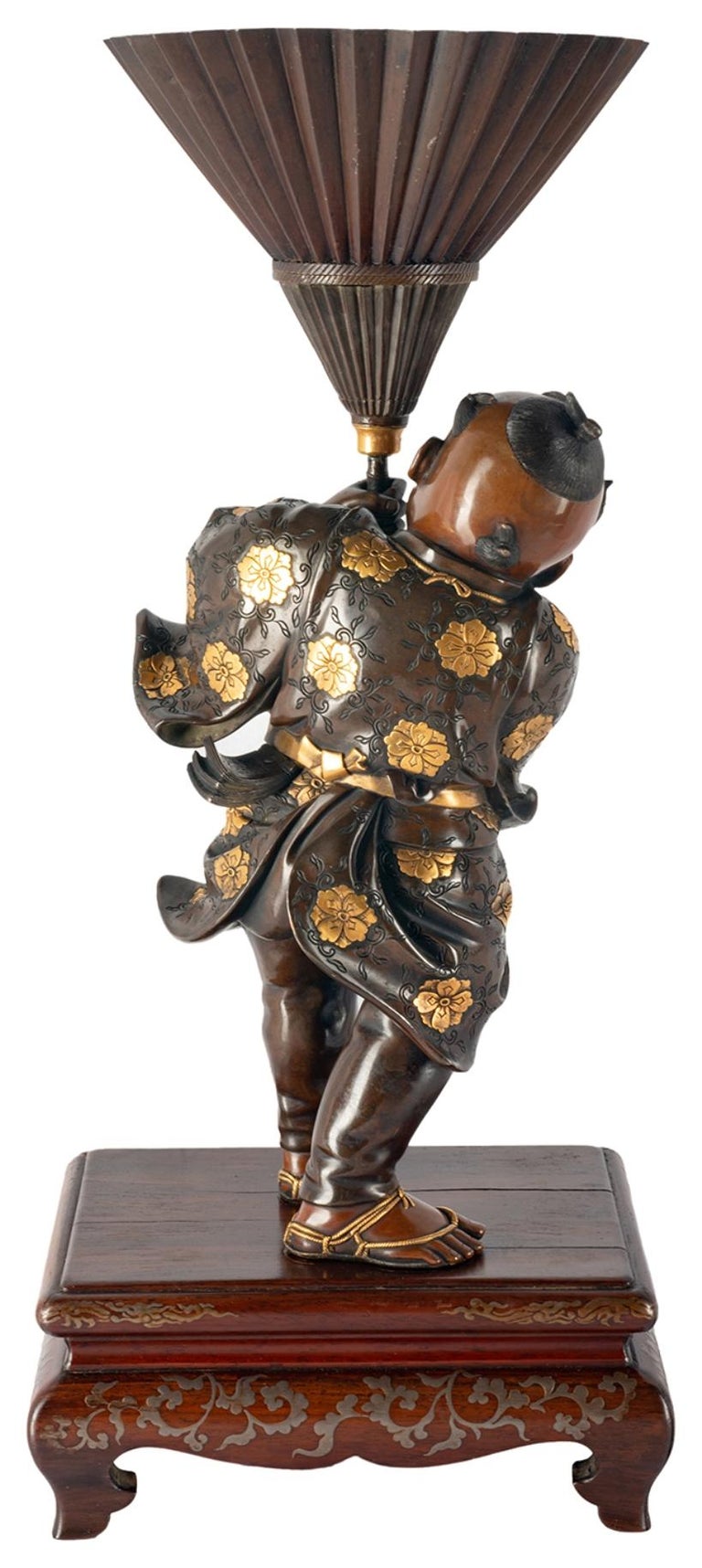 Pair of Japanese Miyao Bronze Figures For Sale at 1stDibs