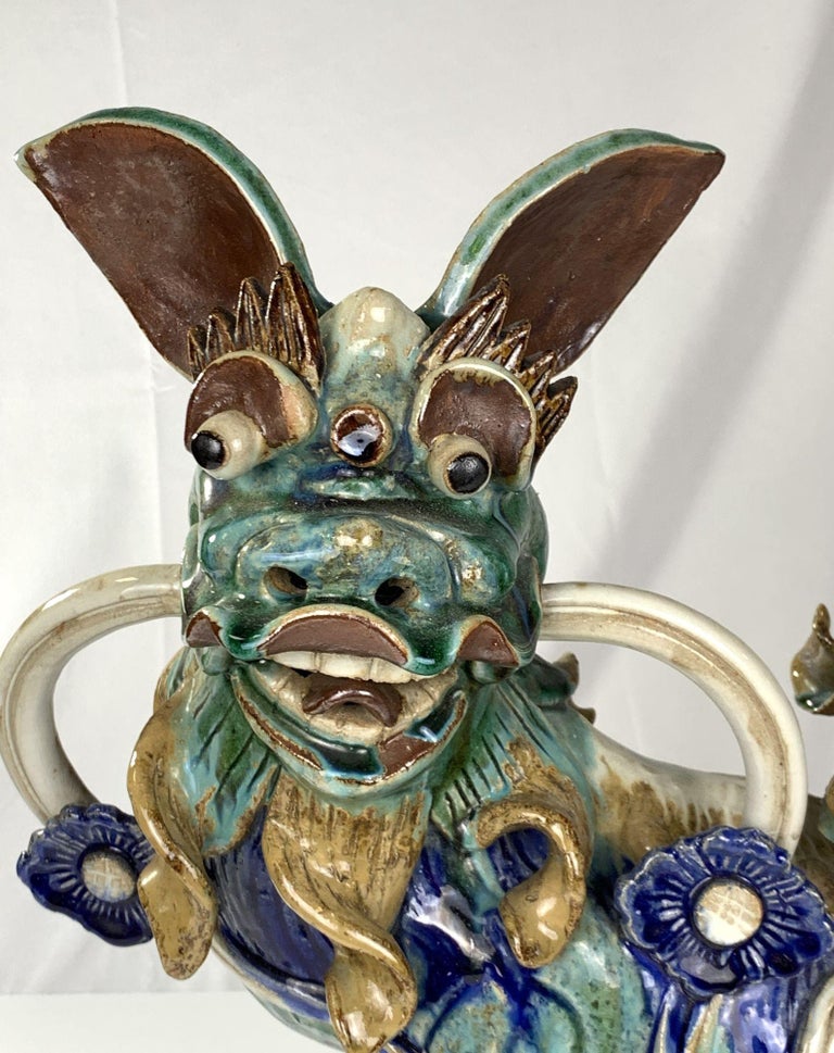 Pair Large Chinese Guardian Lions Qing Dynasty 19th Century For Sale at ...
