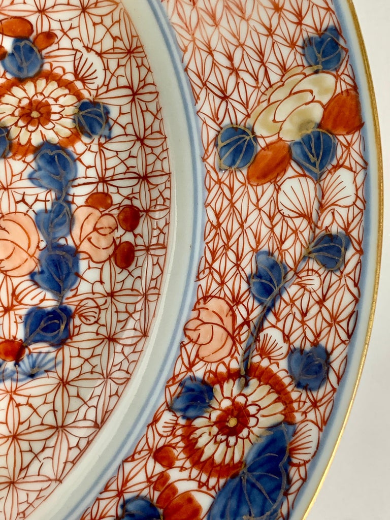 Pair Large Chinese Imari Porcelain Dishes Hand-Painted, Circa 1760 at ...