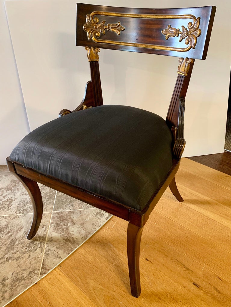 Pair of Maitland Smith Neoclassical Chairs at 1stDibs