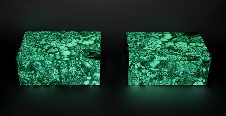 Pair of Malachite Jewelry Boxes For Sale at 1stDibs