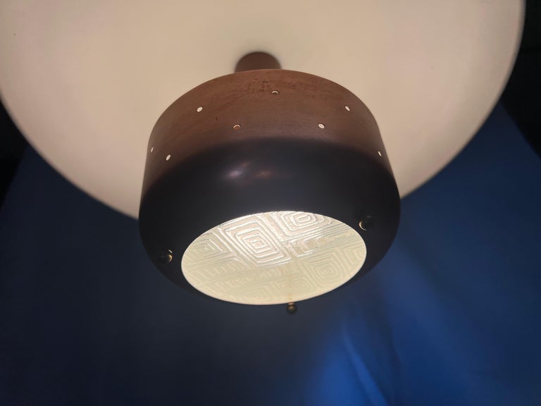 Pair MCM Restored Ceiling Lights For Sale at 1stDibs