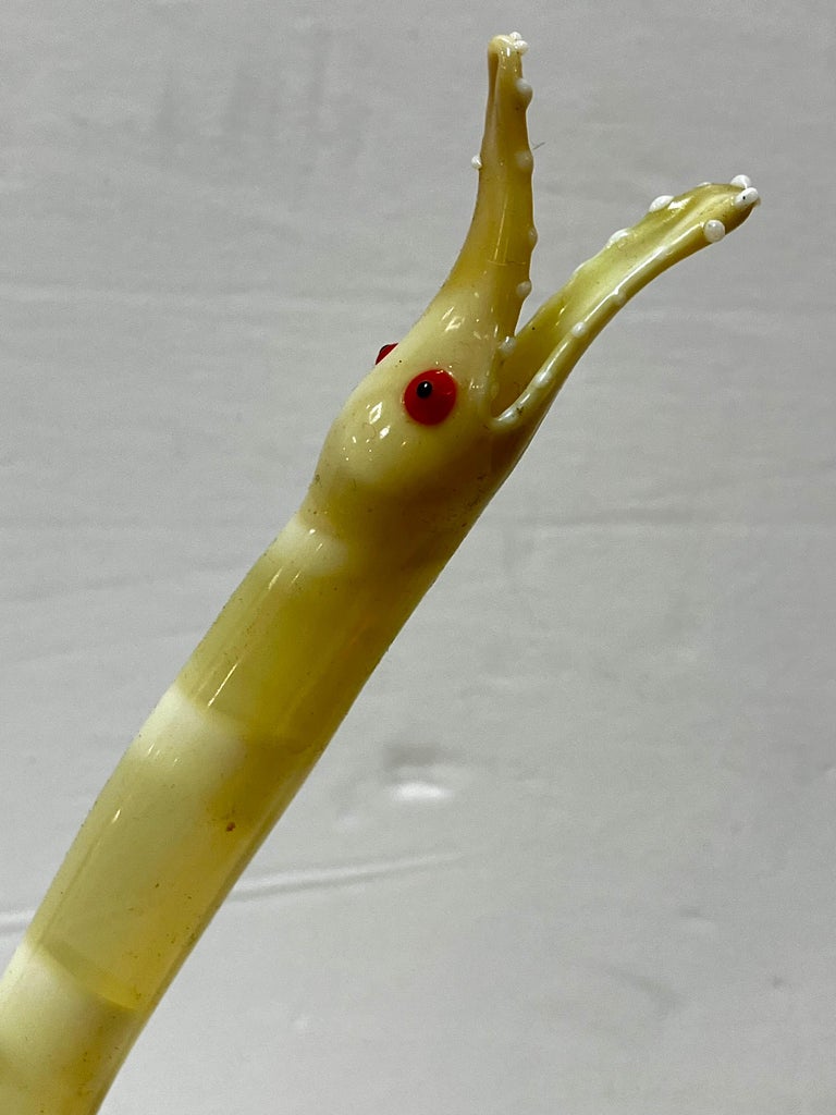 Pair Mid 20th Century 1950's Murano Handblown Glass Hollow Snake ...